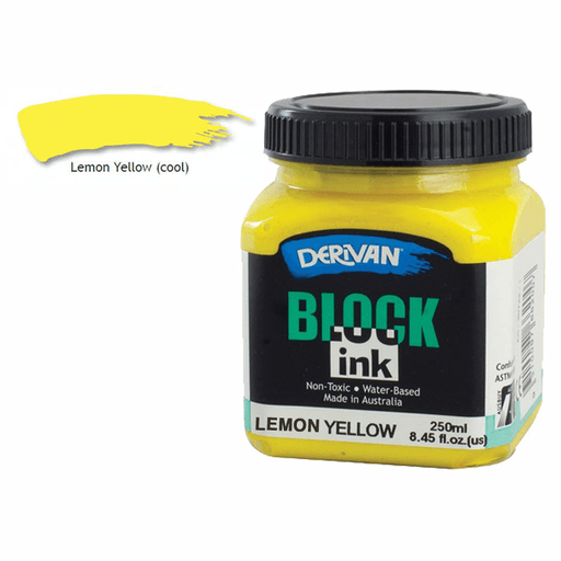 Derivan Block Ink Lemon Yellow 250ml – Art Materials