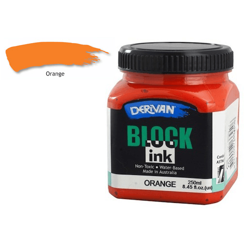 Derivan Block Ink Orange 250ml – Art Materials