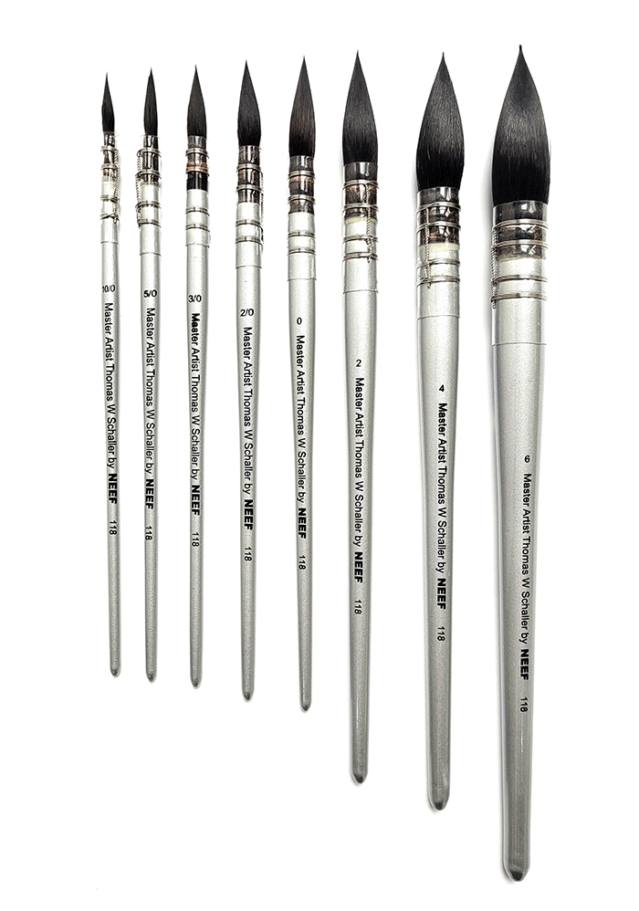 Thomas Schaller Master Artist Mop by NEEF 118 Size 10/0 – Art Materials